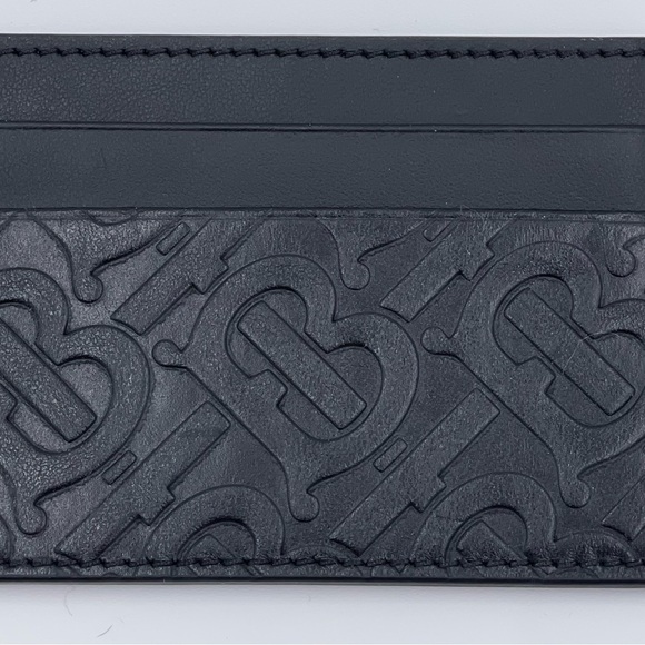 Burberry | Accessories | Burberry Black Leather Key Card Holder With ...